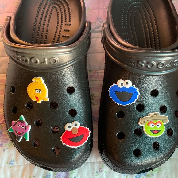 CROCS | Accessories | One Set Left 5 Piece Sesame Street Crocs Charms ...